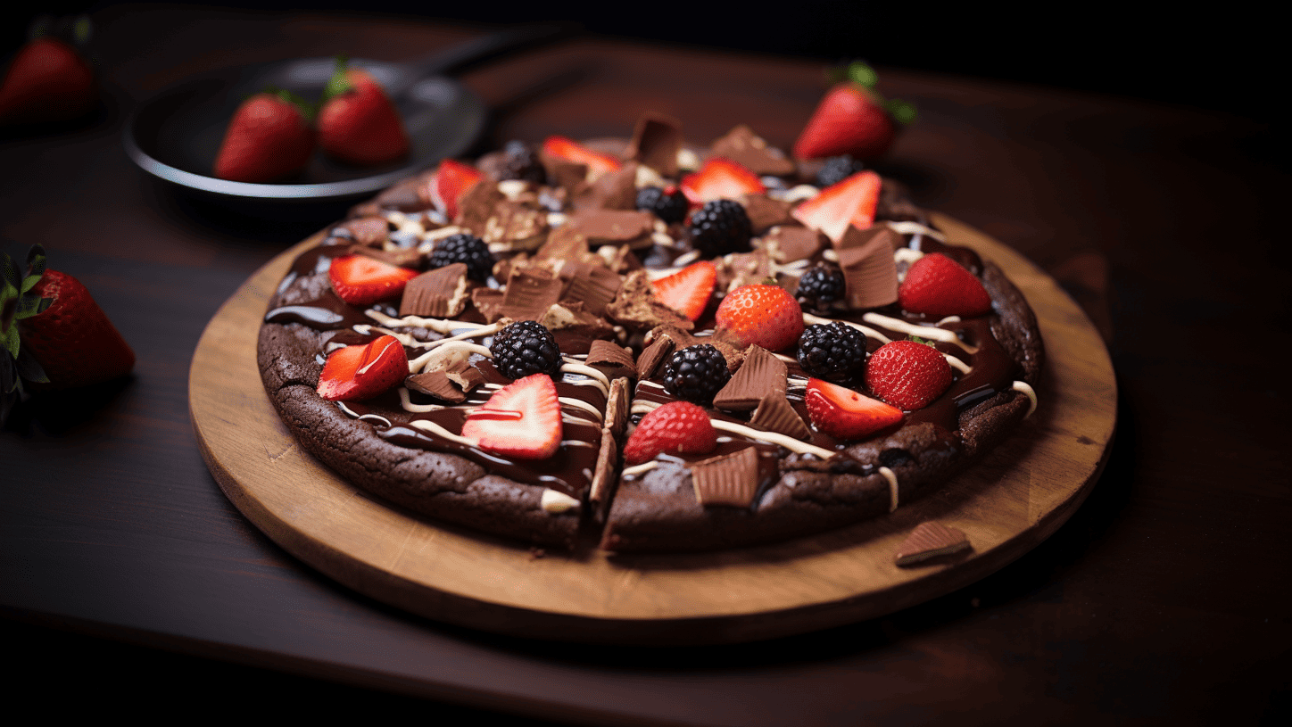 Brownie-Pizza - Die süße Versuchung für Schokoladenliebhaber
